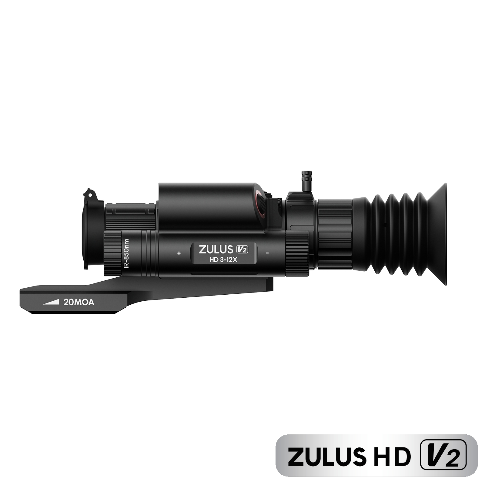 DNT Optics Zulus HD V2 ZHD312R 3–12× Digital Night Vision Scope w/ LRF ...