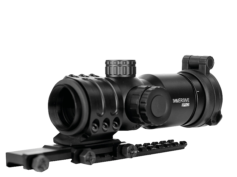 Immersive Optics 5x30 Pro Mildot Rapid Prism Scope with MOA Adjustable ...