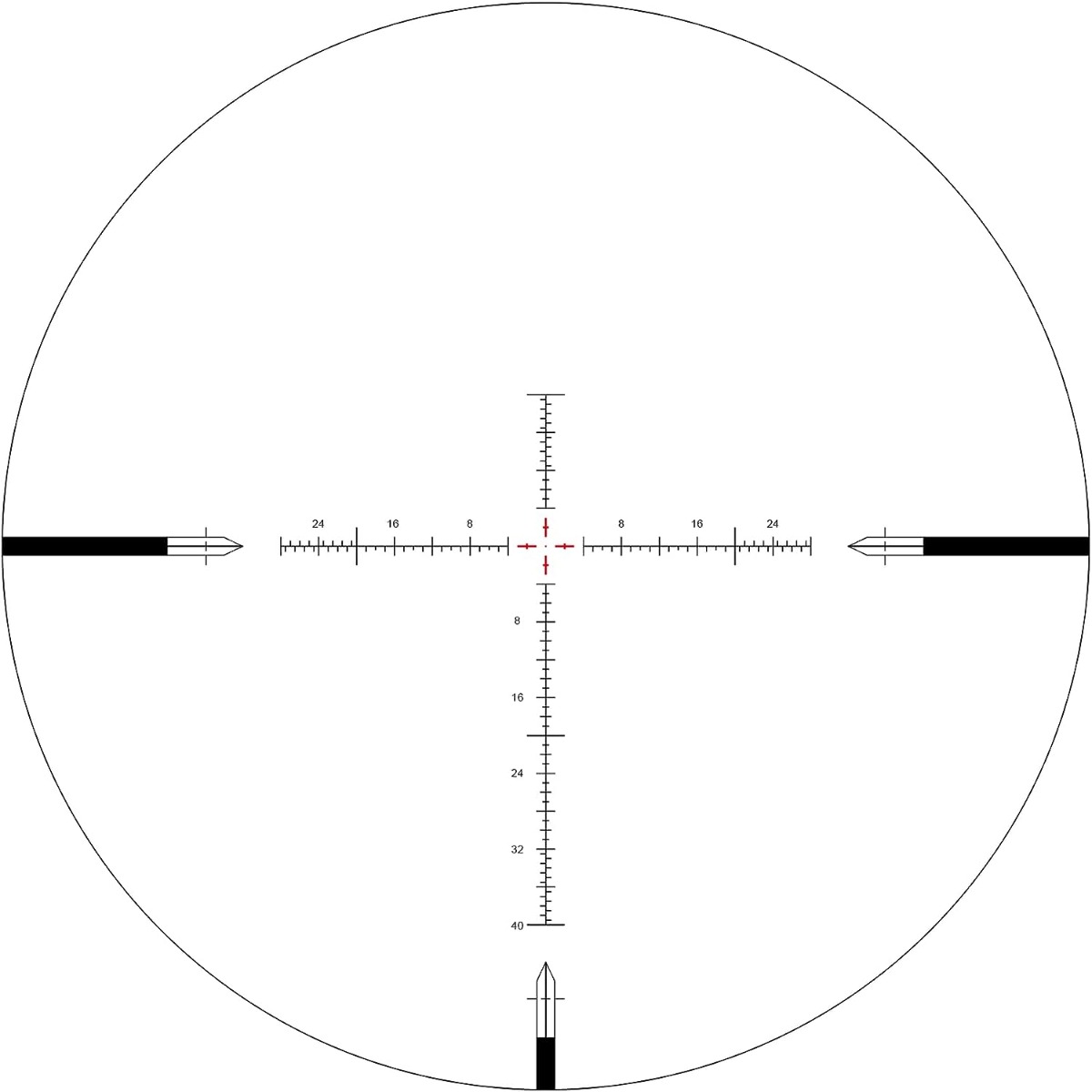 Arken Optics EPL4 6-24x50 FFP VHR MIL Illuminated Rifle Scope