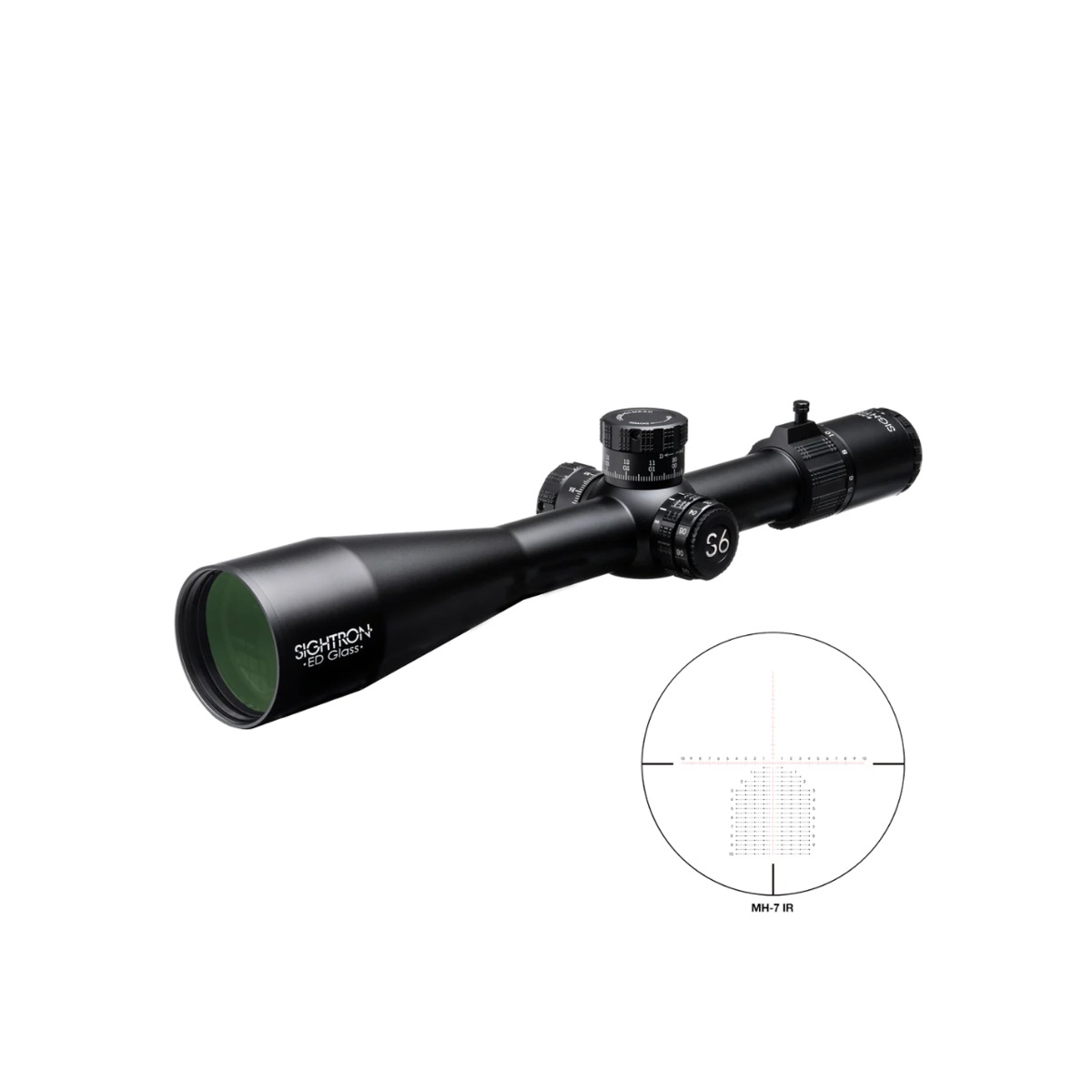 Sightron S6 5-30x56 ED FFP Illuminated MH-7 0.1MRAD 34mm Rifle Scope