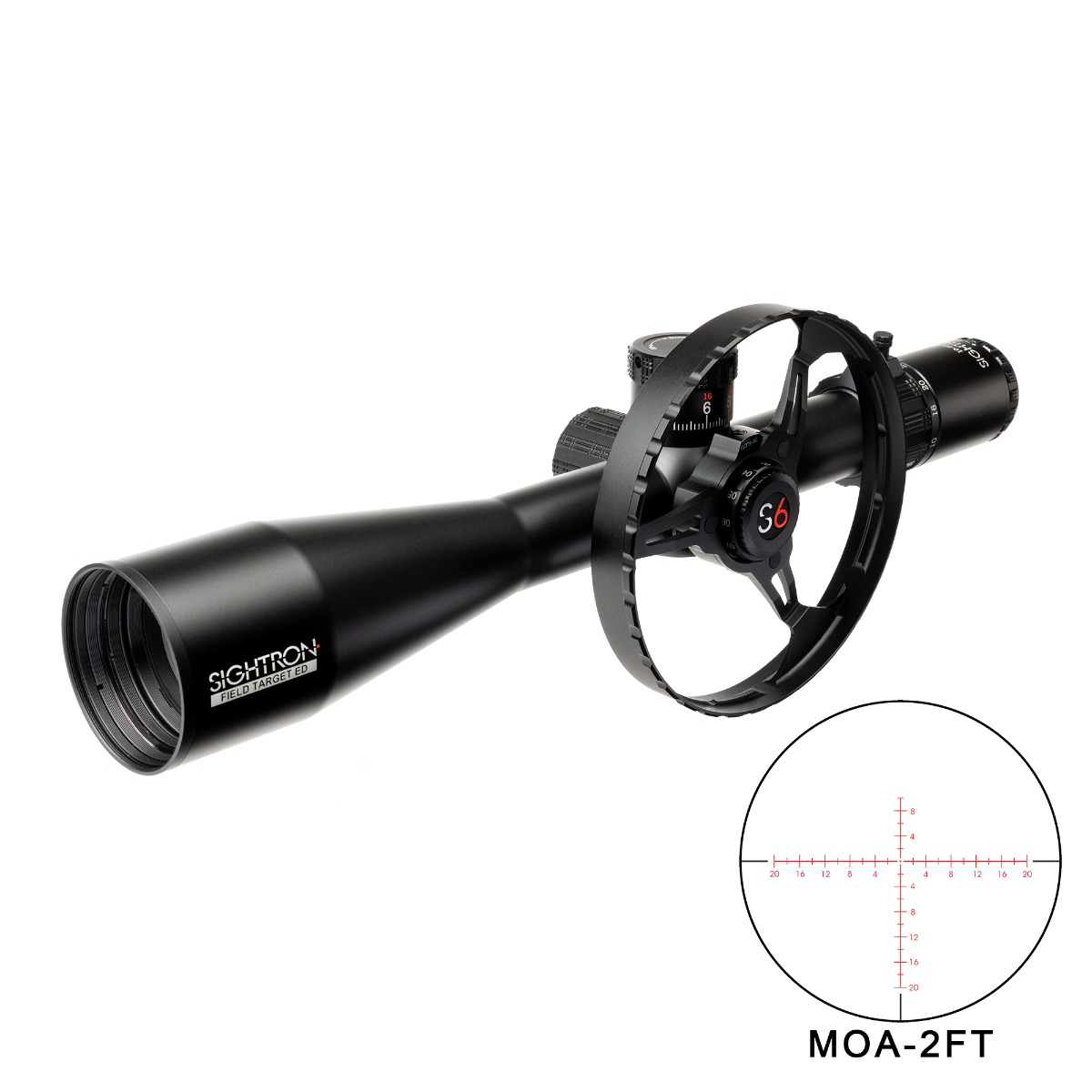 SIGHTRON S6 10-60x56 ED SFP illuminated Field Target Riflescope MOA-2FT ...