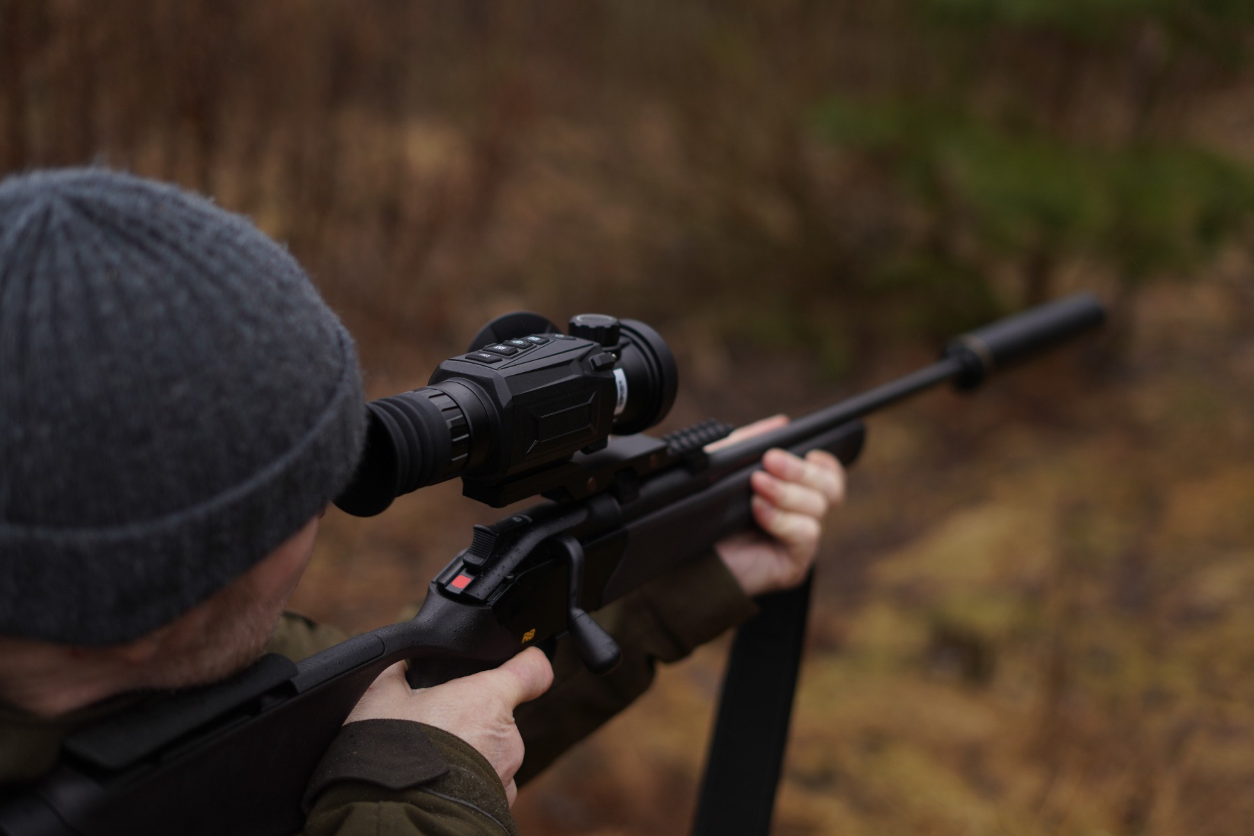 HIKMICRO Thunder 2.0 TH35 Smart Thermal Weapon Scope with Rail - 3.0x 35mm 20mK 384×288px 12µm