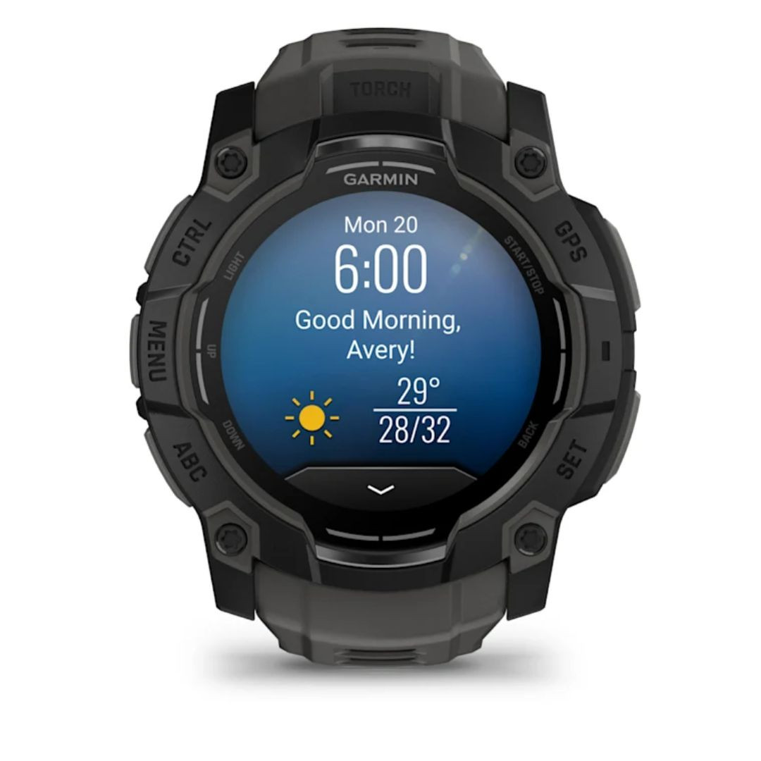 Garmin Instinct 3 50mm Smart Watch with AMOLED Screen and GPS - Black ...