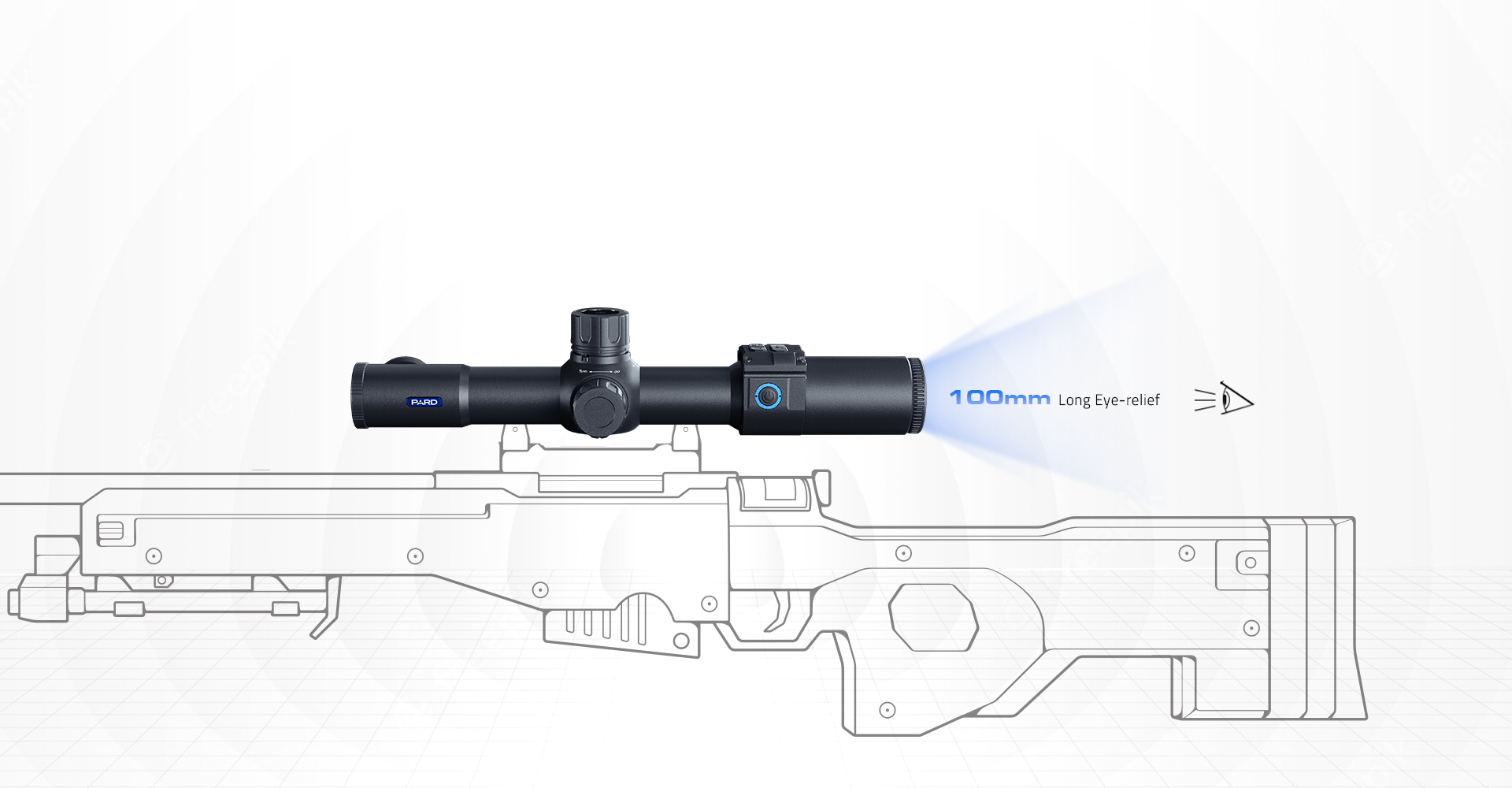 PARD Night Stalker Mini Digital Night Vision Rifle Scope - 35mm, 2560x1440
