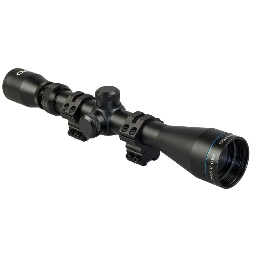PAO 4x40 Mil Dot Reticle Rifle Scope - Includes 9-11mm Dovetail Mounts