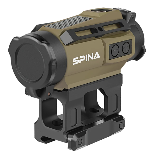 SPINA Optics Symbiote 1x20 Red Dot Sight with QD Mount & Digi System (TAN)