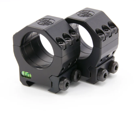 Tier One 34mm High 6 Screw Bubble Level Picatinny Scope Rings